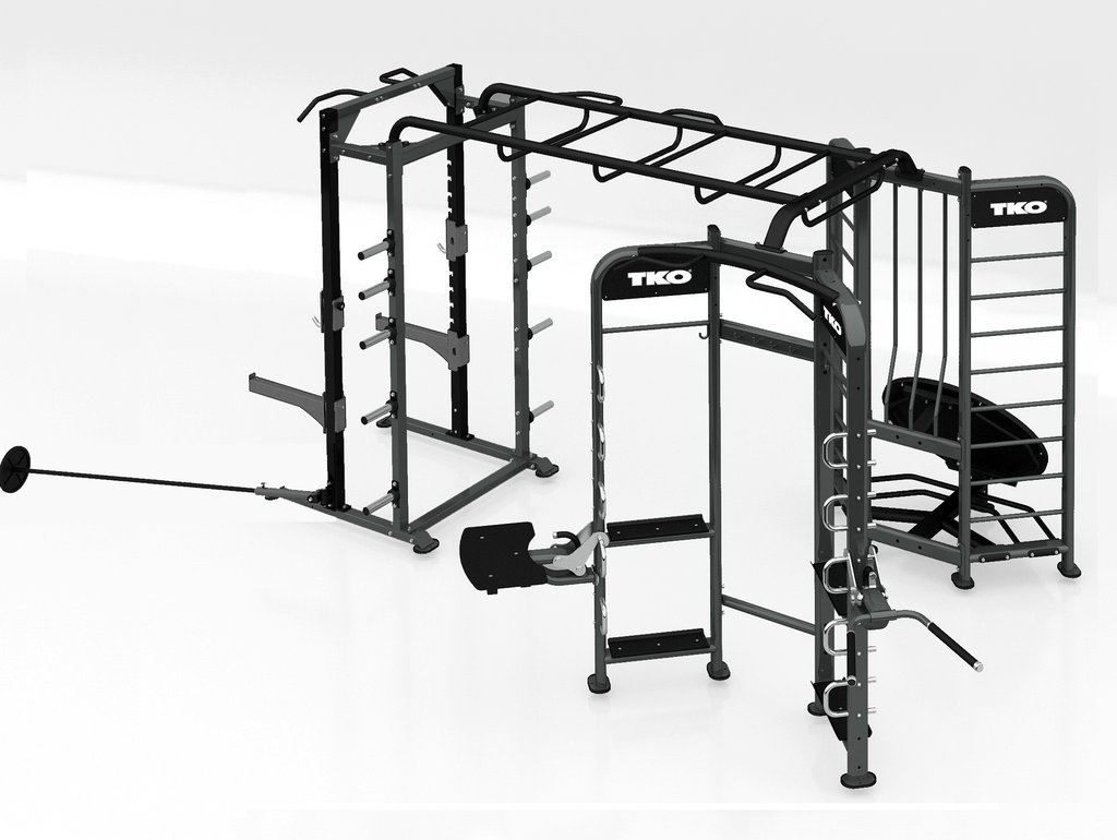 TKO Stretching Rebounder Power Rack Station - Free Shipping!