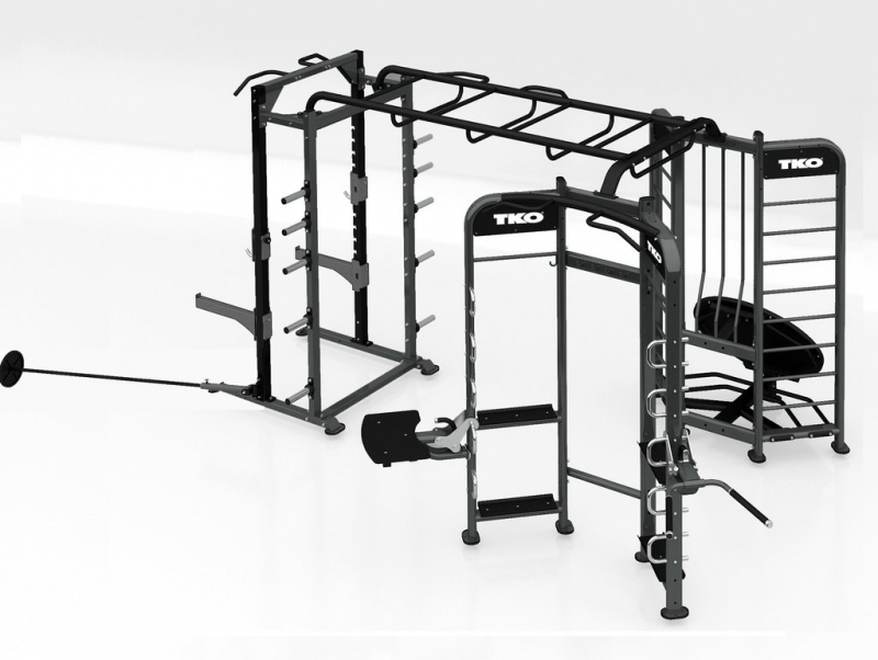 TKO Stretching Rebounder Power Rack Station - Free Shipping!